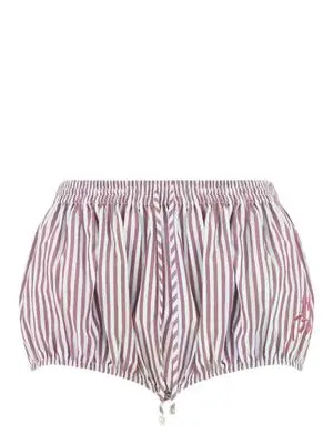ATTICO The Attico Striped Drawstring Shorts