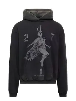REPRESENT 247 Fallen Angel Graphic-print Hoodie Black