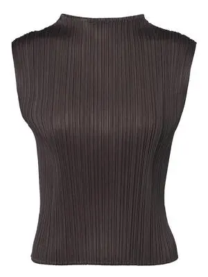 Issey Miyake Monthly Colors: August Pleated Top - Grey