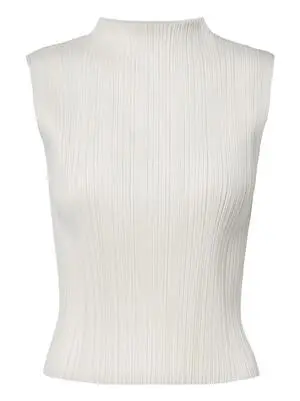 Issey Miyake Monthly Colors: August Pleated Top - White