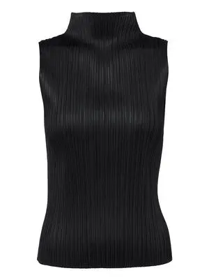 Issey Miyake Basics Sleeveless Top - Black