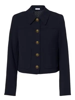 Veronica Beard Turnell Cropped Jacket - Blue