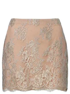 Valentino Garavani Lace Mini Skirt - Beige