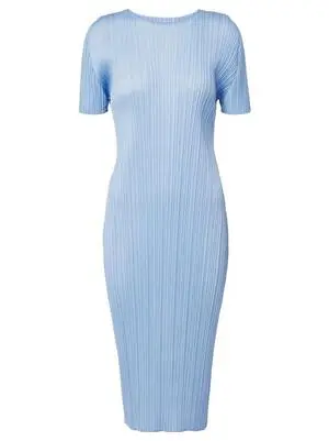 Issey Miyake Light Midi Dress - Blue