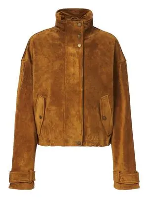 Veronica Beard Bateman Suede Jacket - Brown