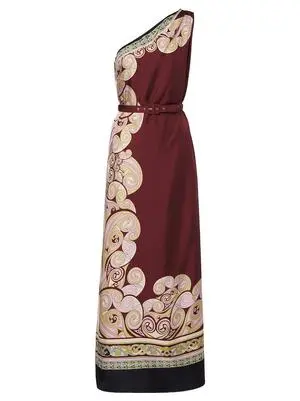 La DoubleJ Kells Printed Silk Twill Maxi Dress - Multicoloured