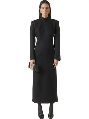HEIRLOME Bridgette Dress In Italian Silk Twill - Black