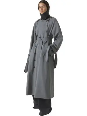 HEIRLOME Sidney Double Breasted Trench Coat - Grey