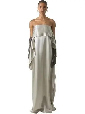 HEIRLOME Luz Dress In Satin - Silver