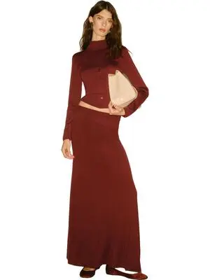REFORMATION Reformation Danielle Regenerative Merino Maxi Skirt