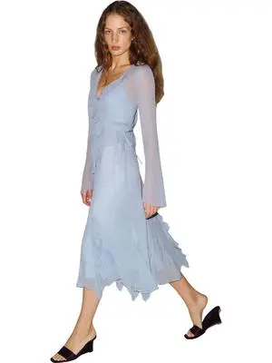 REFORMATION Dahlia Two-piece Dress - Blue