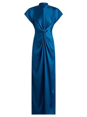 Scanlan Theodore Davaris Turban Gown - Sapphire
