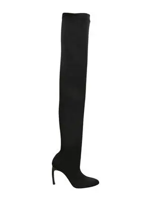 Victoria Beckham Harlow Over The Knee Stretch Boots - Black