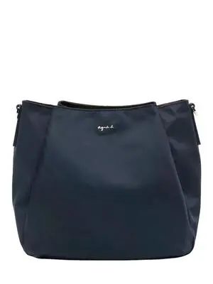 AGNES B. Origami Shoulder Bag - Blue