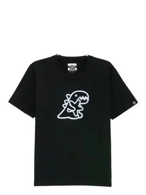 AGNES B. Hugging Star Dino T-shirt - Black
