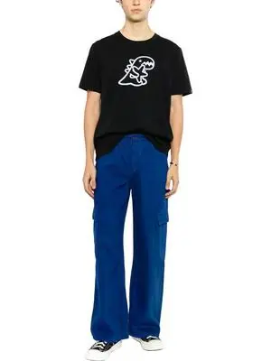 AGNES B. Hugging Star Dino T-shirt - Black