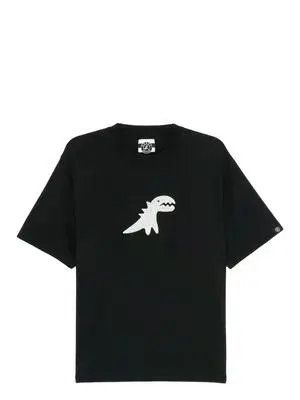AGNES B. Embroidered Dino T-shirt - Black