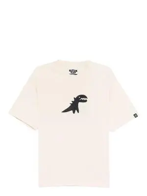 AGNES B. Embroidered Dino T-shirt - Neutrals
