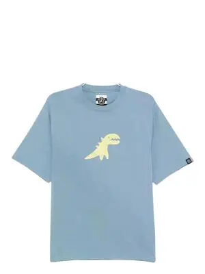 AGNES B. Embroidered Dino T-shirt - Blue
