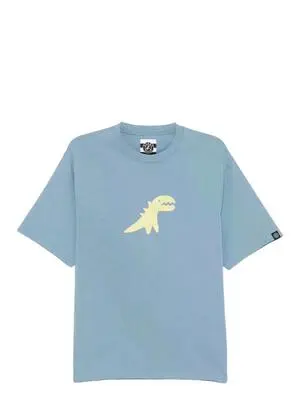 AGNES B. Embroidered Dino T-shirt - Blue