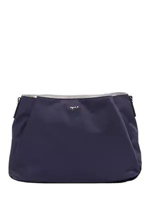 AGNES B. Origami Shoulder Bag - Black