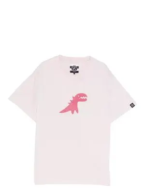 AGNES B. Embroidered Dino T-shirt - Pink