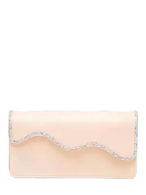Rene Caovilla Onda Clutch Bag With Crystal Embellishments - Pink