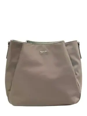 AGNES B. Origami Shoulder Bag - Brown
