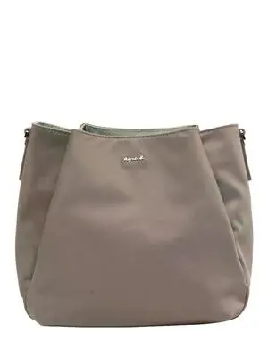 AGNES B. Origami Shoulder Bag - Brown