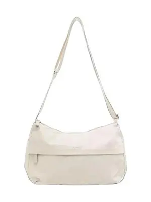 AGNES B. Logo Print Shoulder Bag - Neutrals