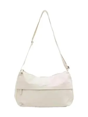 AGNES B. Logo Print Shoulder Bag - Neutrals