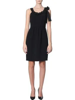 Moschino Sleeveless Chain Detailed Tubino Dress - Black
