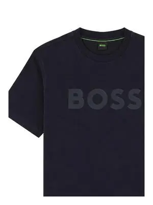 BOSS Graphic Cotton T-shirt - Blue