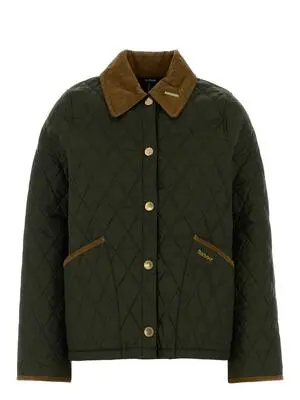 BARBOUR BARBOUR Liddesdale Quilted Nylon Jacket With Corduroy Collar