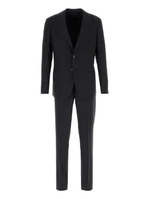 Giorgio Armani S Wool Suit - Blue