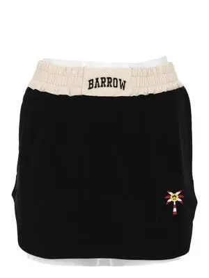 BARROW Cotton Mini Skirt - Black