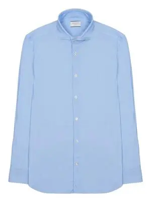 ARCHIVIUM BE UPDATED Modern Fit Button-up Mini Shirt - Blue