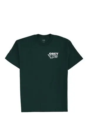 Obey Classic Cotton T-shirt For Fall/winter 2025 - Green
