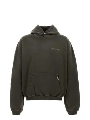 REPRESENT Cotton Hooded Sweatshirt - Grey
