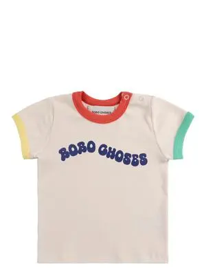 BOBO CHOSES Baby Mini Wavy T-shirt - Ivory
