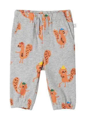 Stella McCartney Mini Beaver Print Joggers - Grey