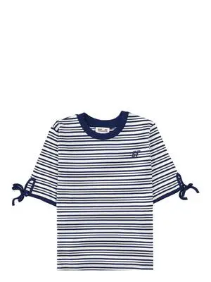 Baum Und Pferdgarten Striped Organic Cotton T-shirt - Blue