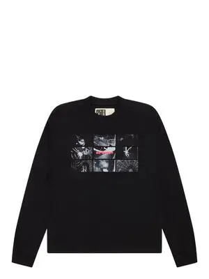 SP5DER Long-sleeve Graphic Tee - Black