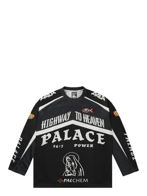 PALACE Highway To Heaven Long Sleeve Jersey - Black