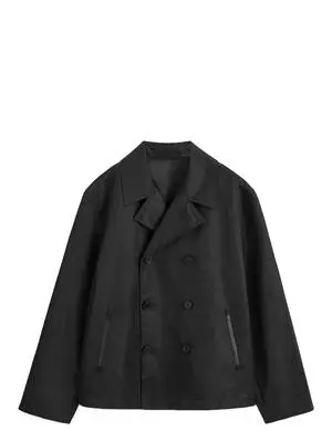 Cos Technical Nylon Short Trench Jacket - Brown