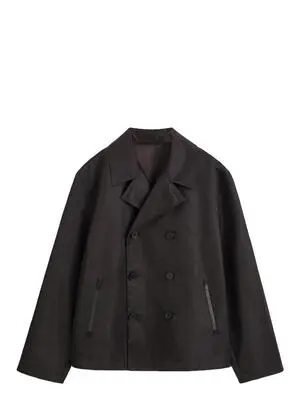 Cos Technical Nylon Short Trench Jacket - Brown