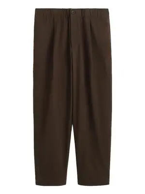 Cos Pleated Barrel-leg Pants - Brown
