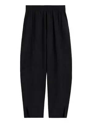 Cos Paneled Elasticated Barrel-leg Pants - Black