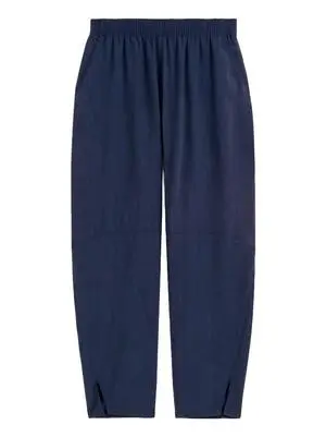 Cos Paneled Elasticated Barrel-leg Pants - Navy