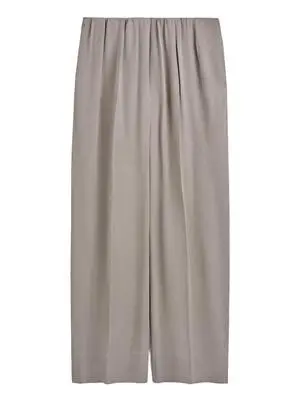 Cos Elasticated Twill Straight-leg Pants - Pink